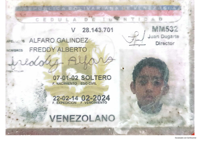 Cédula Freddy Alfaro | PDF