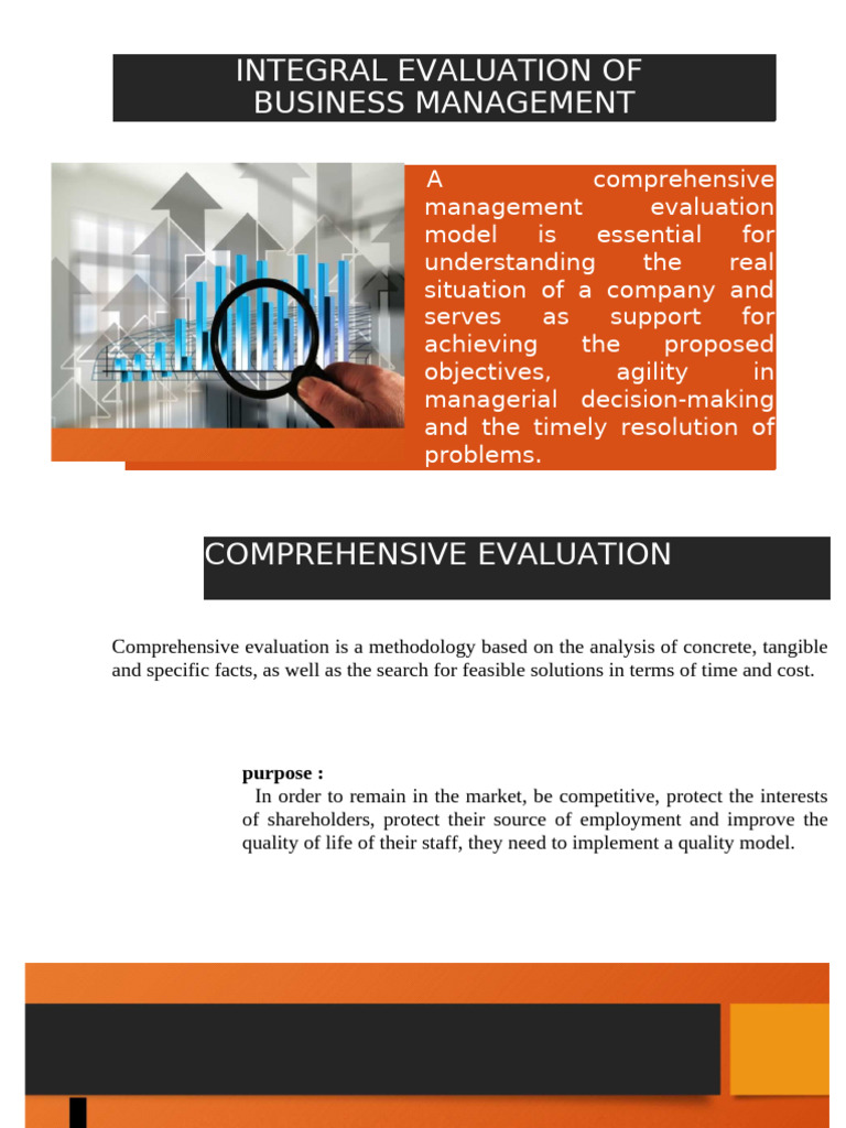 Business Management Evaluation Model | PDF | Evaluation | Methodology