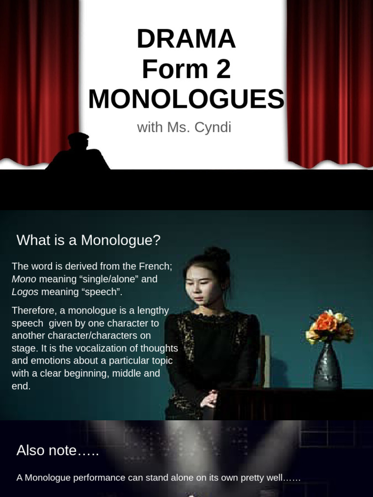 DRAMA Form 2 MONOLOGUES | PDF