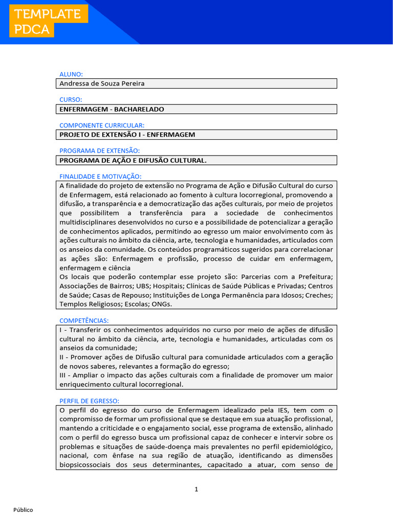 Trabalho Facul | PDF | Enfermagem | Science