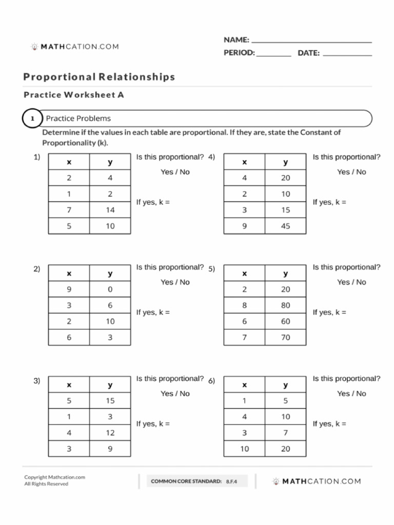 Proportional Relationships | PDF