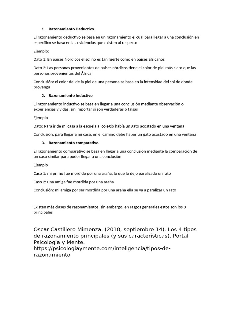 Razonamiento Deductivo | PDF