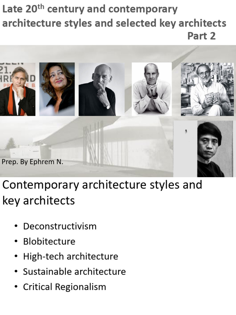 10 Contemporary Architcture 2 | PDF | Design | Architectural Styles