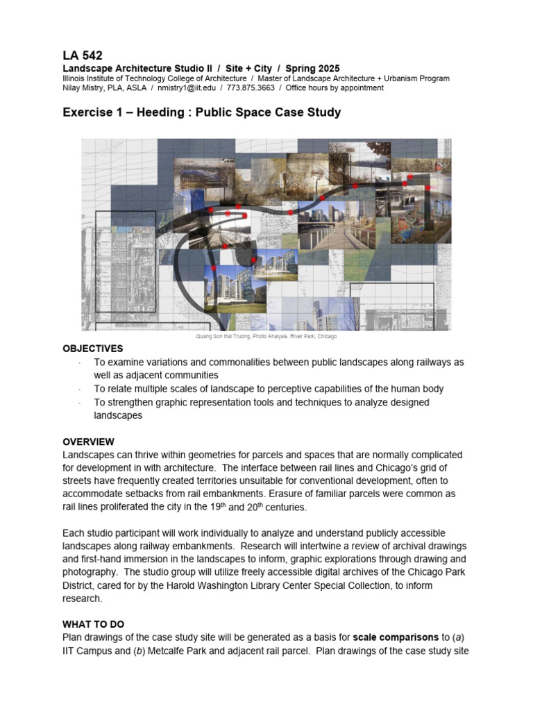 Exercise 1 - Public Space Case Study | PDF | Topography