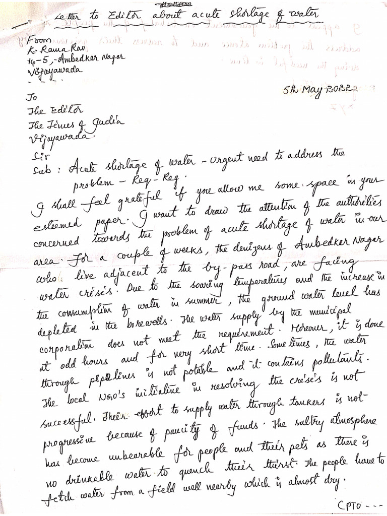 SrInter Eng Letter Writing Answers For Textual Exercise (2024-2025 ...