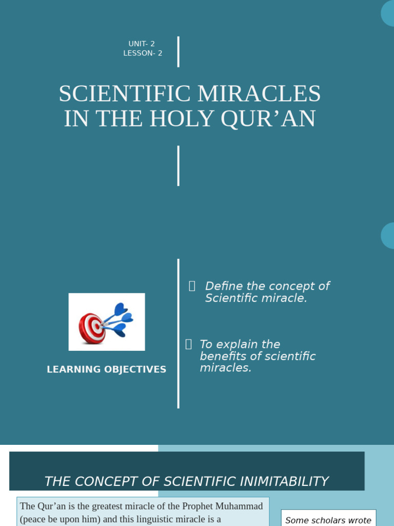 Scientific Miracles in the Qur'an Explained | PDF | Quran | Islam