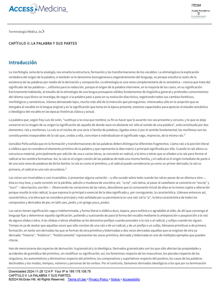 Estructura y partes de la palabra | PDF | Palabra | Numero Gramatical
