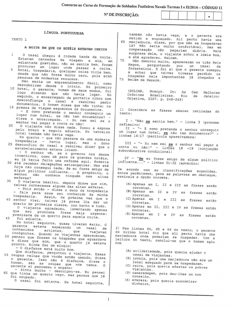 Prova Cfn 2015 | PDF