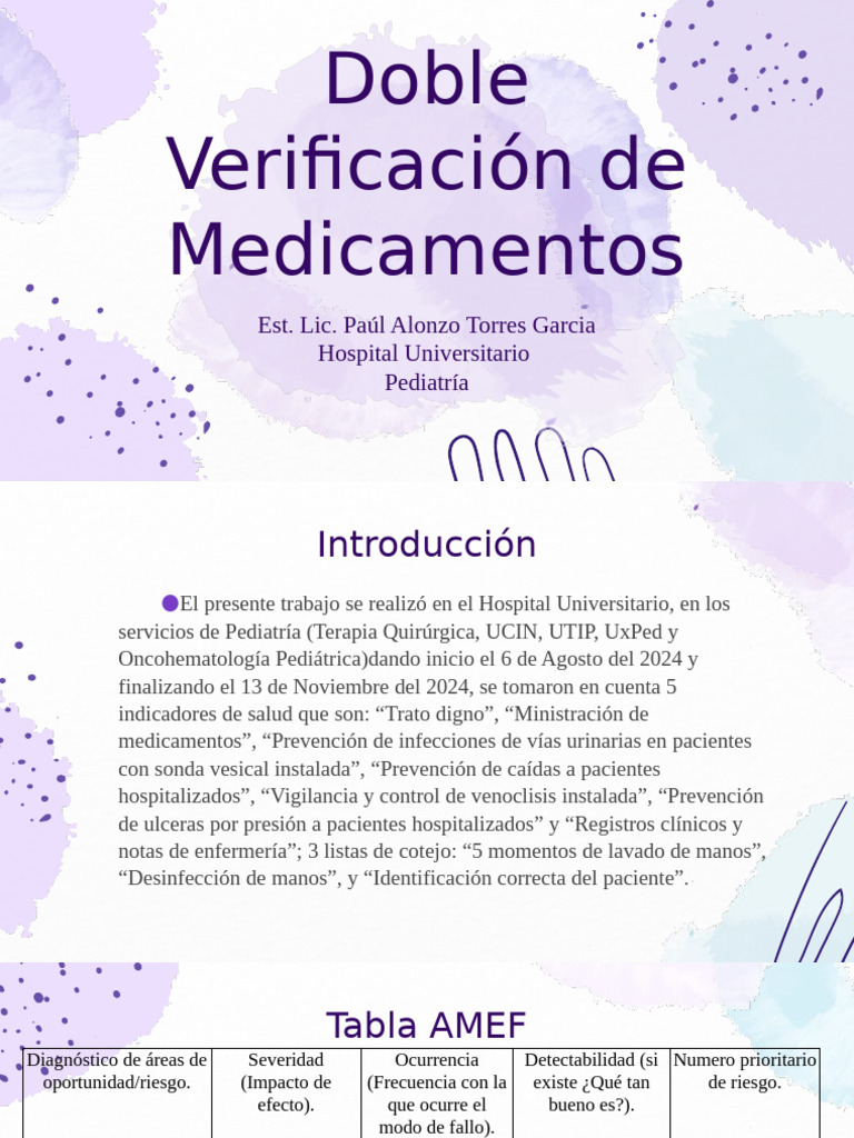 Doble Verificación en Medicamentos | PDF