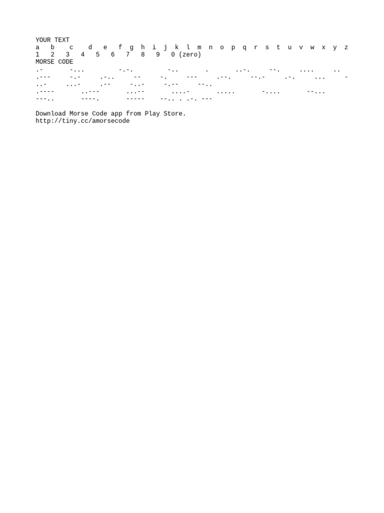 Morse Code Guidebook | PDF