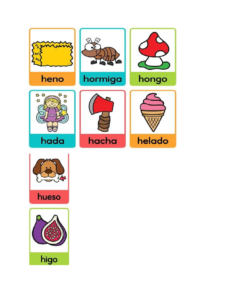 Palabras Con H | PDF