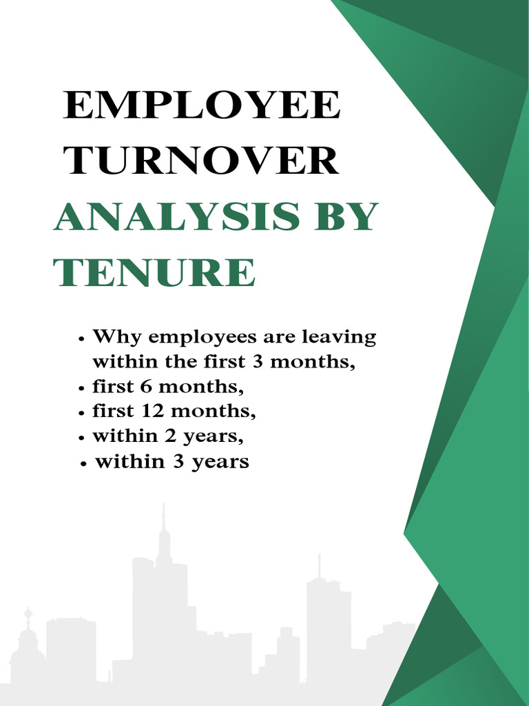 Employee Turnover Analysis - How Tenure Impacts Retention | PDF ...