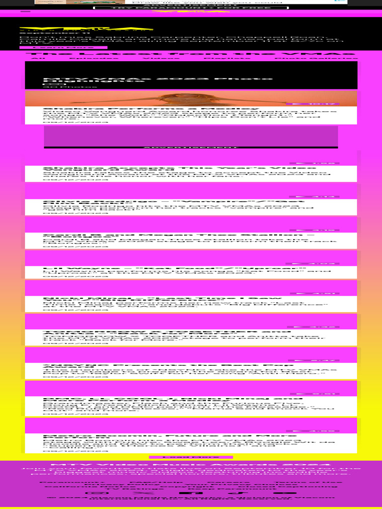 Mtv Vmas 2024 Watch on Mtv | PDF