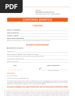 Fac Simile Modulo Bonifico Bancario | PDF