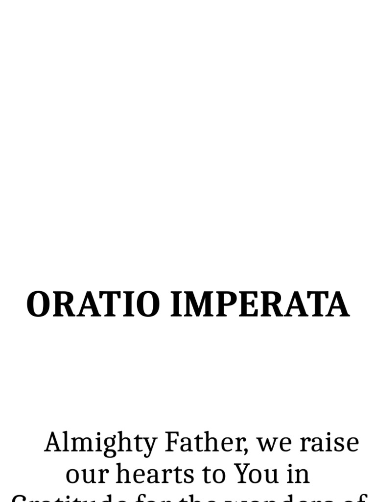 Oratio Imperata for Calamities (2) | PDF