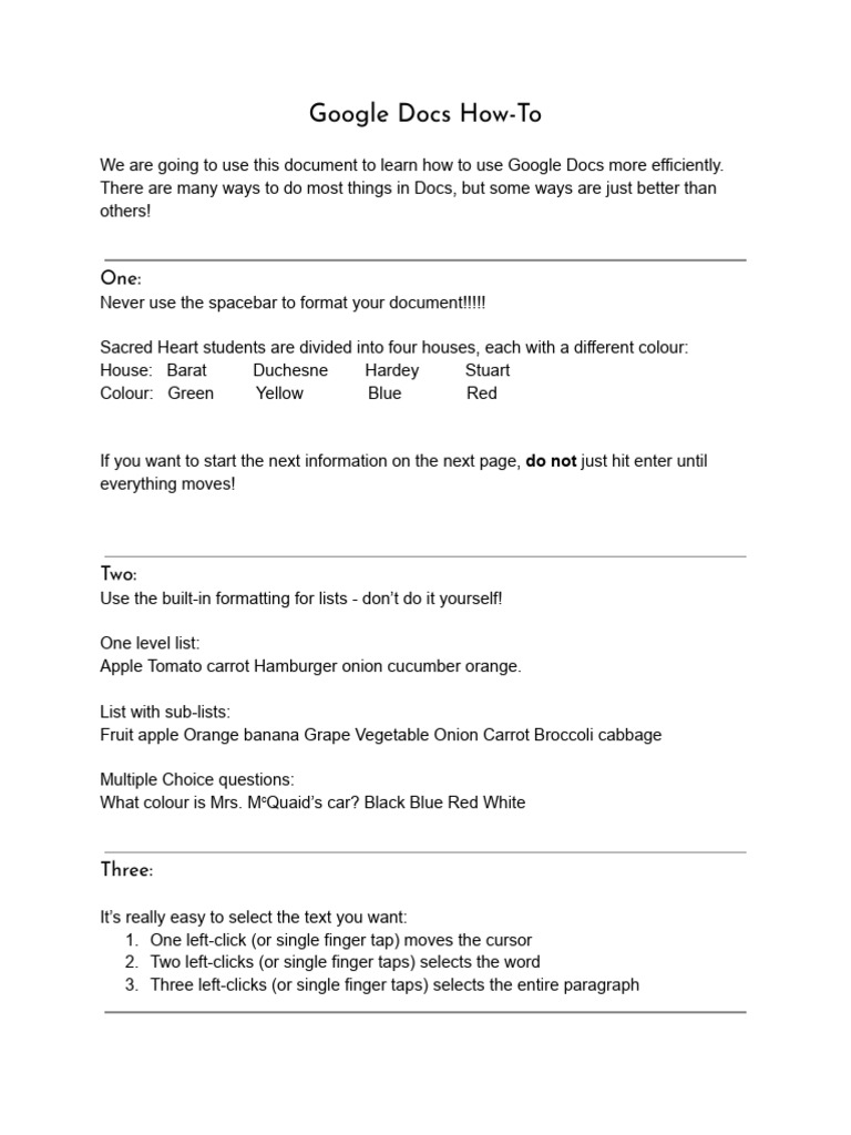 Google Docs How-To | PDF | Paragraph