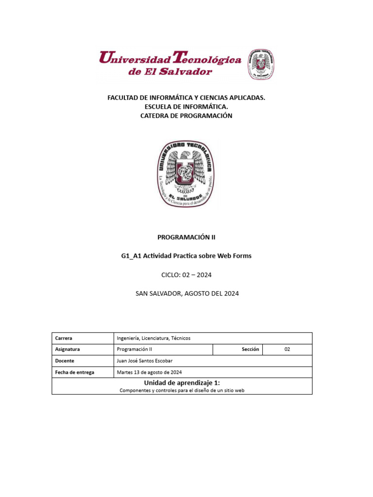 G1 - A1 Practica Web Forms | PDF | Red mundial | Internet y web