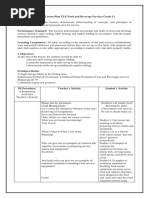 Table Setting Lesson Plan | PDF | Tableware | Domestic Implements