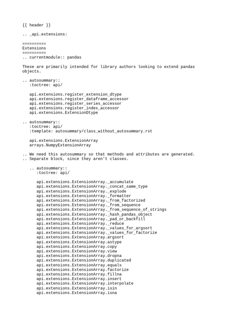extensions.rst | PDF | Computer Programming | Computing
