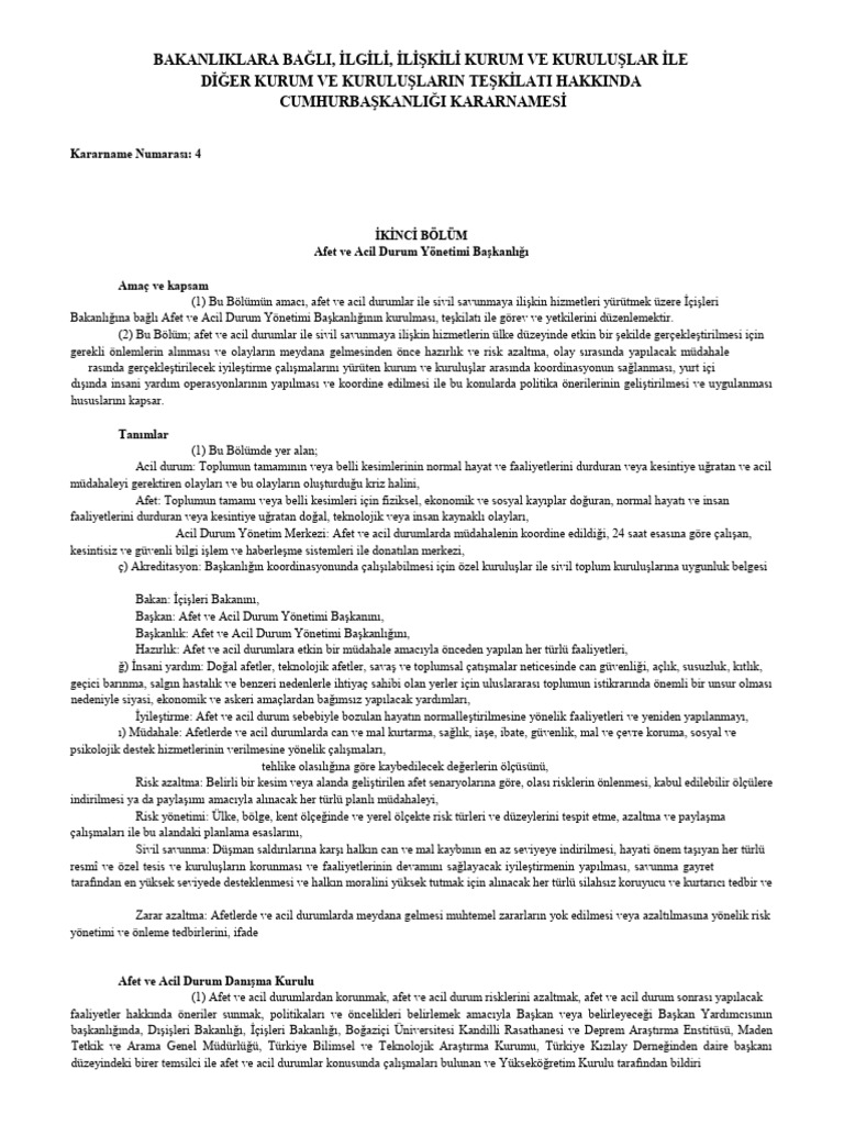 4_nolu_KHK_2nci_Bolum_AFAD | PDF