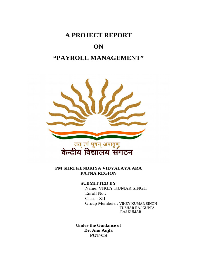 Payroll Management Project | PDF | Software Testing | Payroll