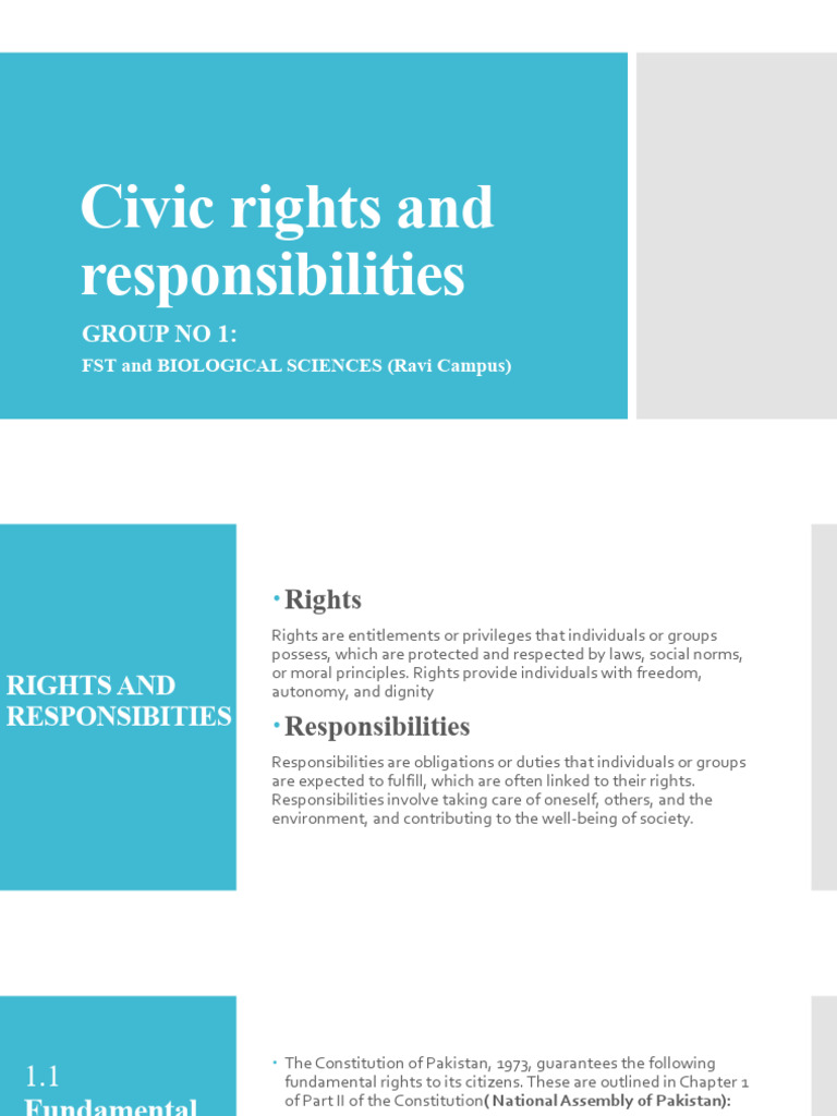 Civic Rights and Responsibilities | PDF | Civic Engagement | Accountability