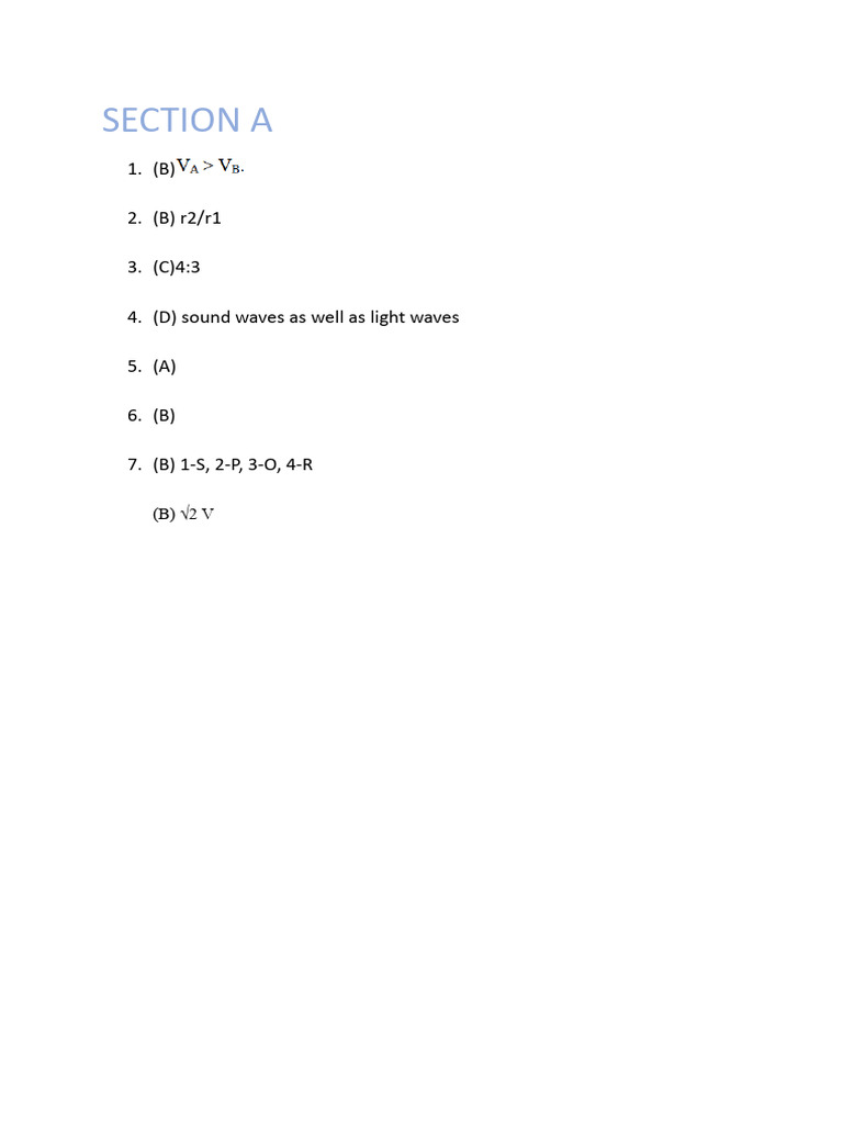 Physics Answers | PDF