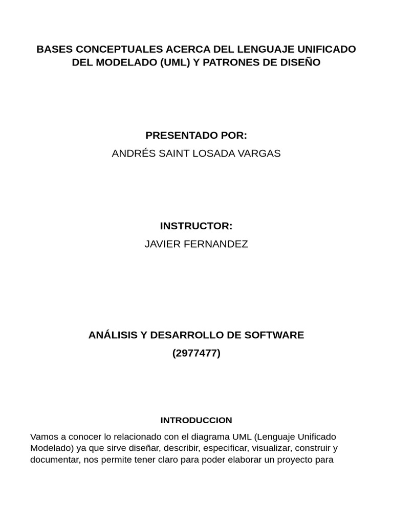 Bases Conceptuales Acerca Del Lenguaje Unificado Del Modelado | PDF | Lenguaje de modelado ...