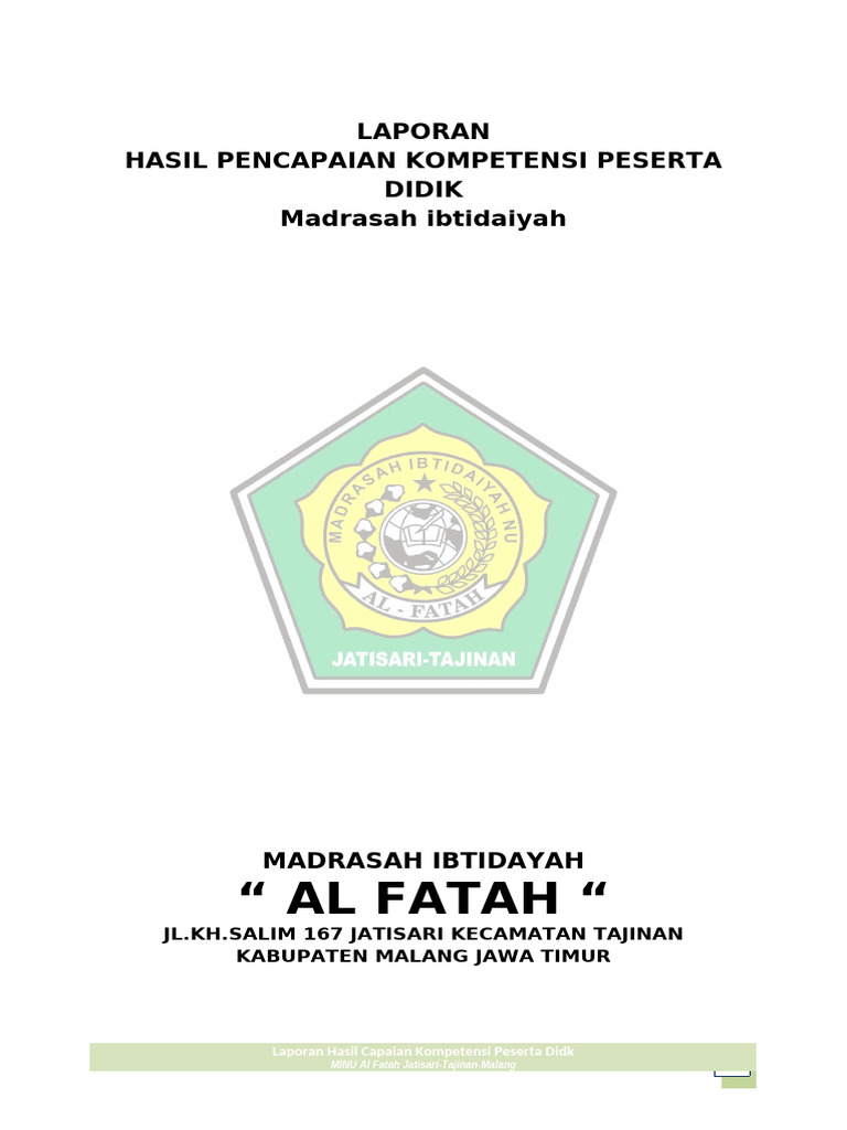 Laporan Hasil Capaian | PDF