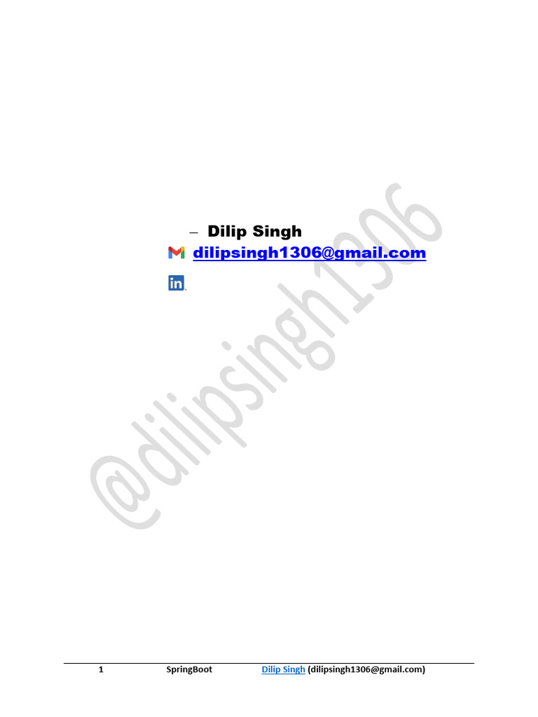 SpringBoot Material | PDF | Spring Framework | Class (Computer Programming) SpringBoot Material | PDF | Spring Framework | Class (Computer Programming)