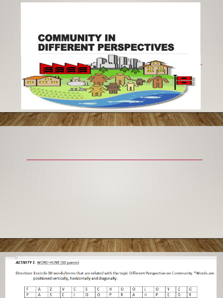 Different Perspectives of Community | PDF