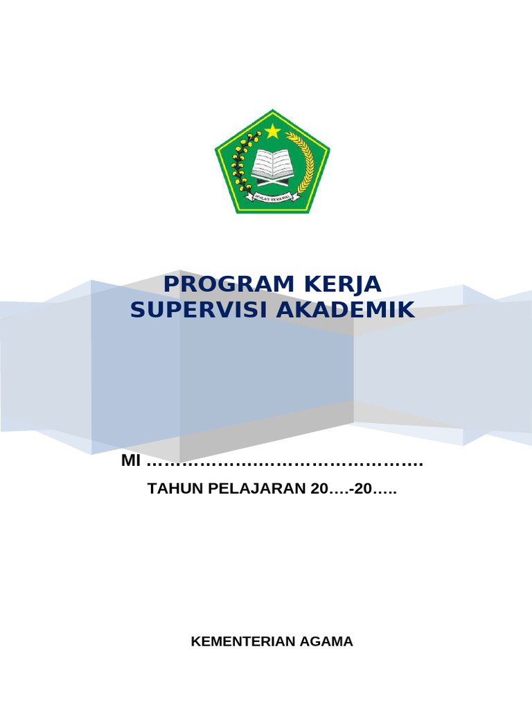 Contoh PROGRAM KERJA SUPERVISI AKADEMIK | PDF