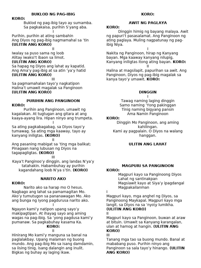 Entrance Tagalog | PDF