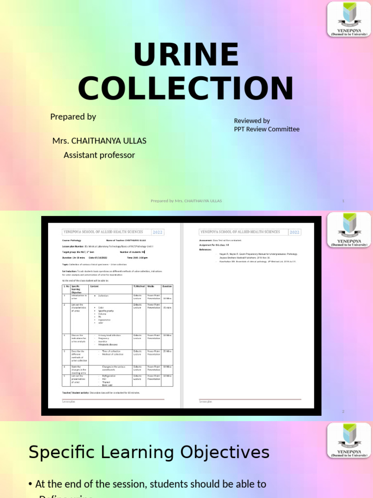 Urine Collection | PDF | Urine | Urology