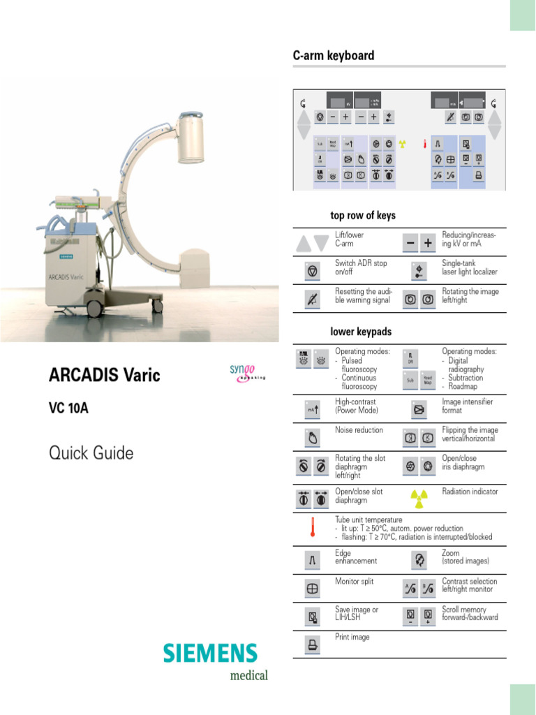 Arcadis Varic Vc10a Siemens | PDF | Window (Computing) | Menu (Computing)