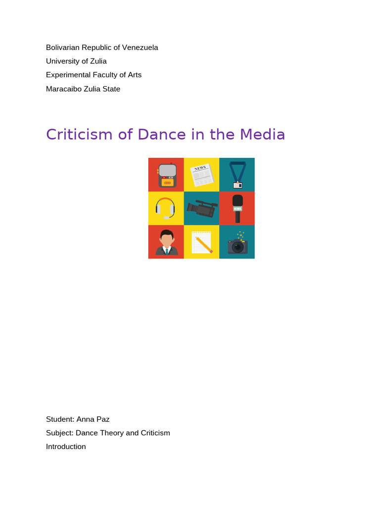 Theory and Criticism of Dance | PDF | Books | Essays