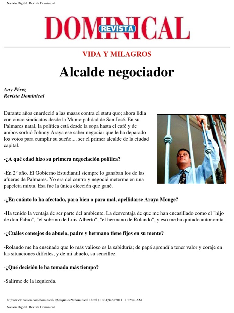 Johnny Araya Monge | PDF | Gobierno