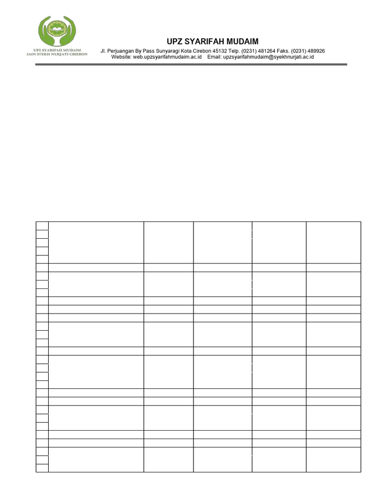 Pengumuman Beasiswa Dan Subsidi UKT UPZ Genap 2024-2025 | PDF