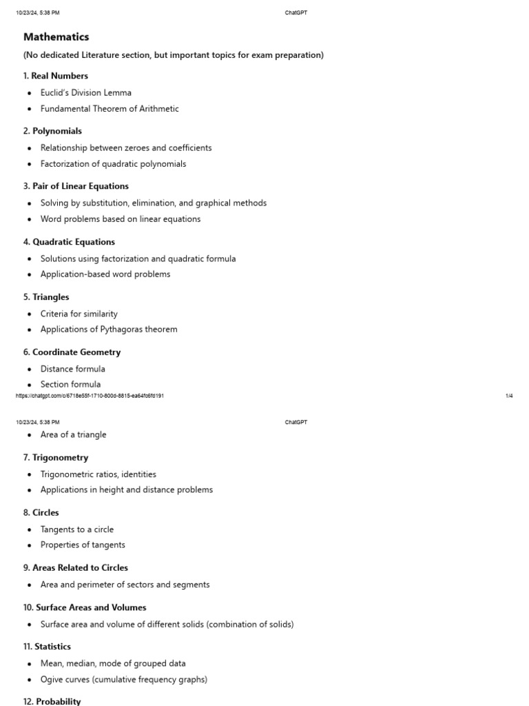 English and Maths Imp Topics | PDF | Area | Quadratic Equation