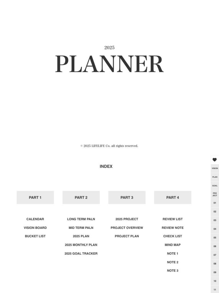 2025 PLANNER (Guide Ver) | PDF