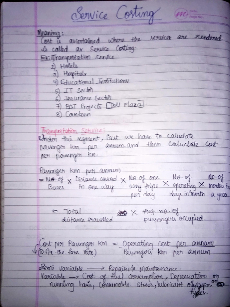 Service Costing | PDF