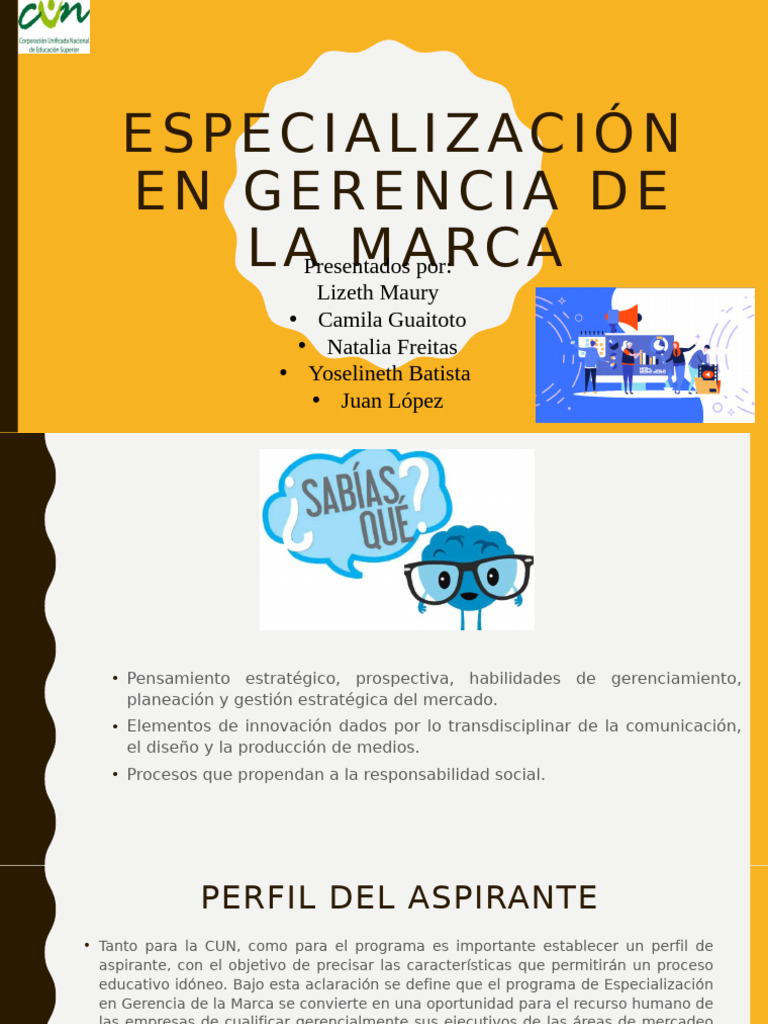 Especialización en Gerencia de La Marca | PDF | Marketing | Marca