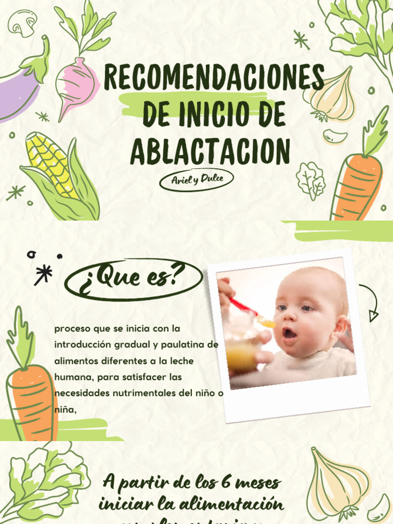 Guía de Ablactación para Lactantes | PDF | Alimentos | Amamantamiento
