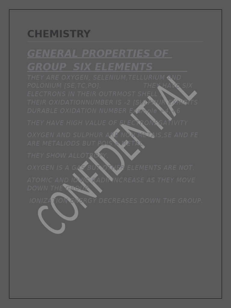 Chemistry Note | PDF