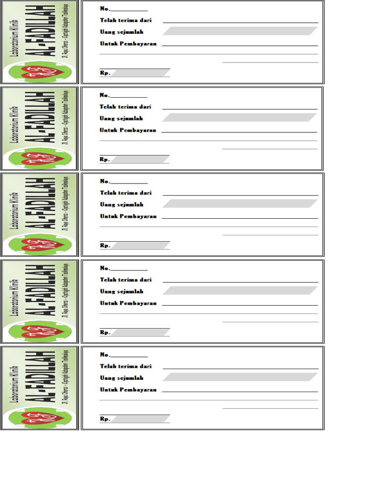 Print Kwitansi | PDF