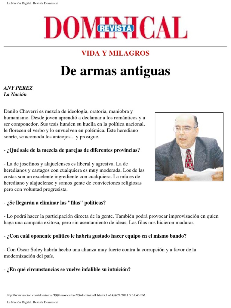 Danilo Chaverri | PDF | Gobierno | Política (general)