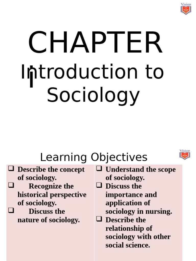 CHAPTER 1 Introduction to Sociology | PDF | Sociology | Social Sciences