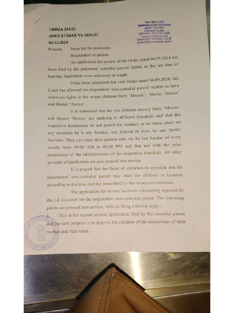 Family Court Order | PDF