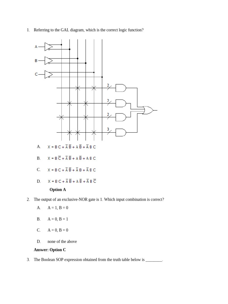 Combinational Logic Analysis Pdf Logic Gate Electronic Design 5180