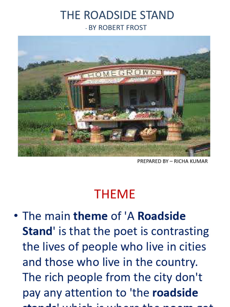 The Roadside Stand - PPT - Rku | PDF